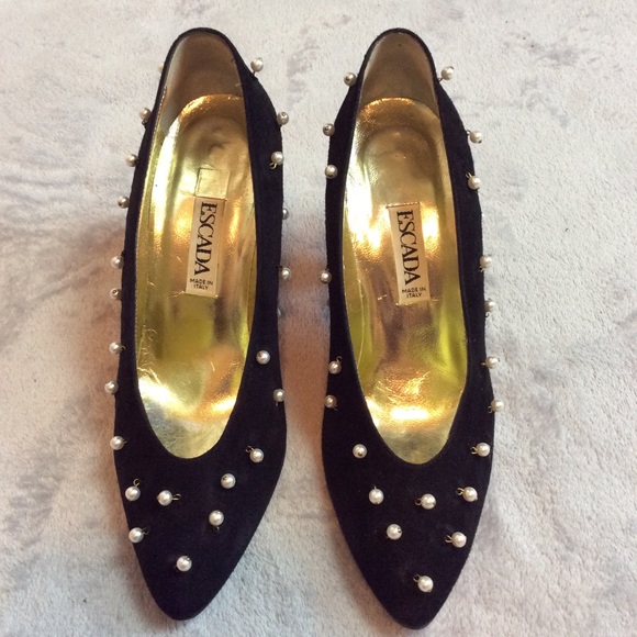 Escada | Shoes | Escada Pearl Heels 8 | Poshmark